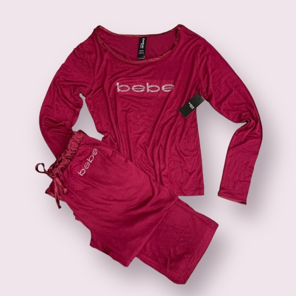 bebe | Intimates & Sleepwear | Bebe Logo Embellished Rhinestone Logo ...